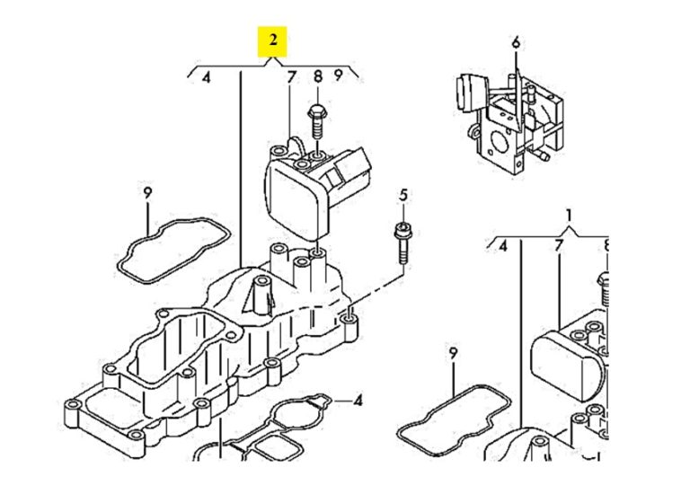 IMS GENUINE AUDI NEW RIGHT INTAKE MANIFOLD 059129712BQ - AUDI A4 B7/ A6 ...