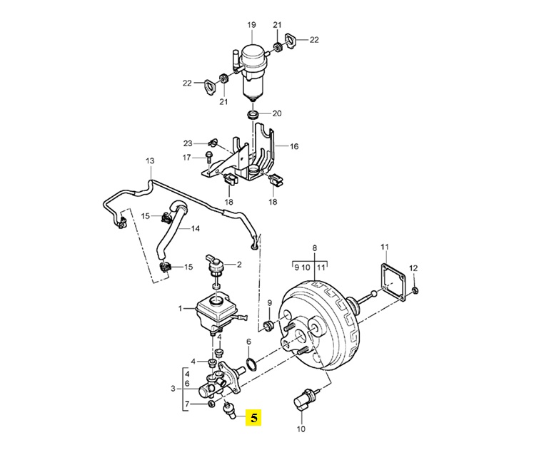 Porsche Genuine New Brake Pressure Sensor | IMS Groups