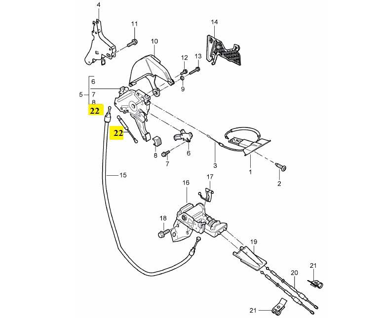 IMS GENUINE PORSCHE NEW PEDAL DAMPER 95542338900 - PORSCHE CAYENNE 955 ...