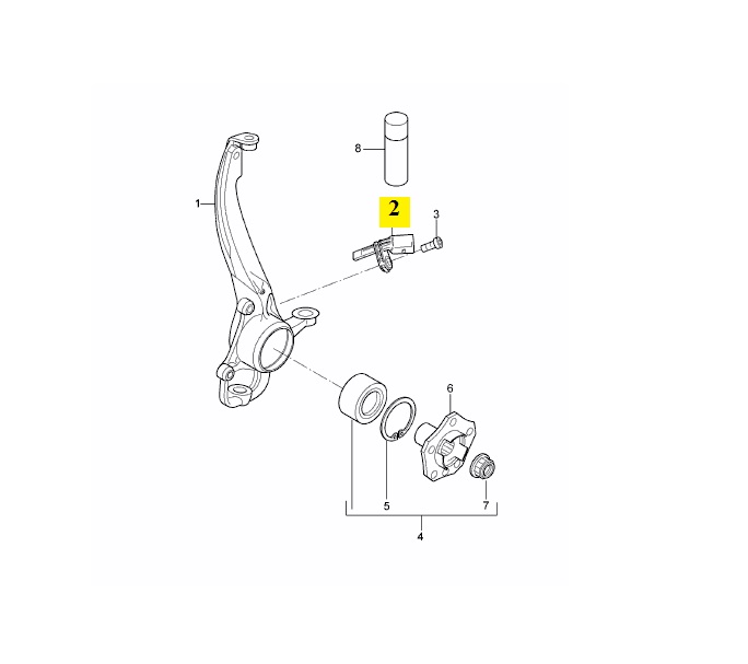 IMS GENUINE PORSCHE NEW LEFT SPEED SENSOR 95560640512 - PORSCHE CAYENNE ...