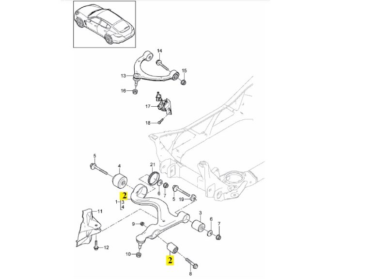 IMS GENUINE PORSCHE NEW FRONT RUBBER MOUNT 97034124301 - PORSCHE ...