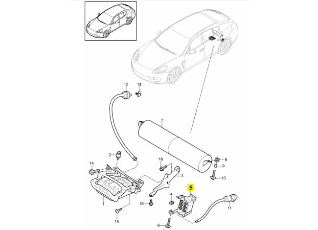 IMS GENUINE PORSCHE NEW VALVE BLOCK CONTROL MECHANISM AIRMATIC ...