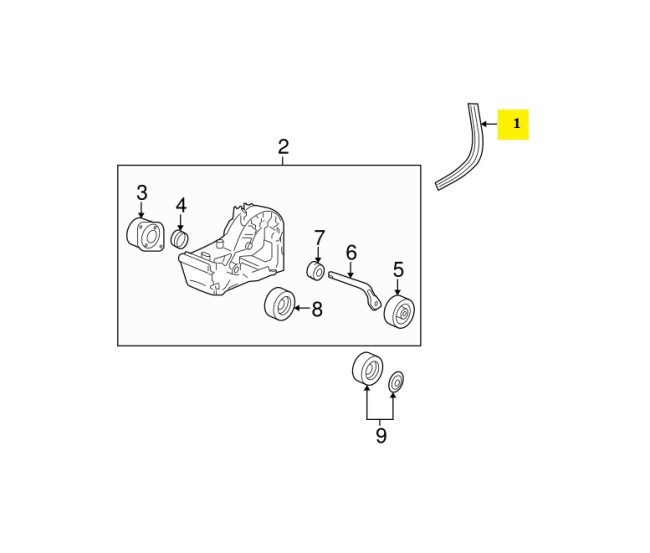 IMS GENUINE PORSCHE NEW ENGINE SERPENTINE BELT 99610215166 - PORSCHE ...