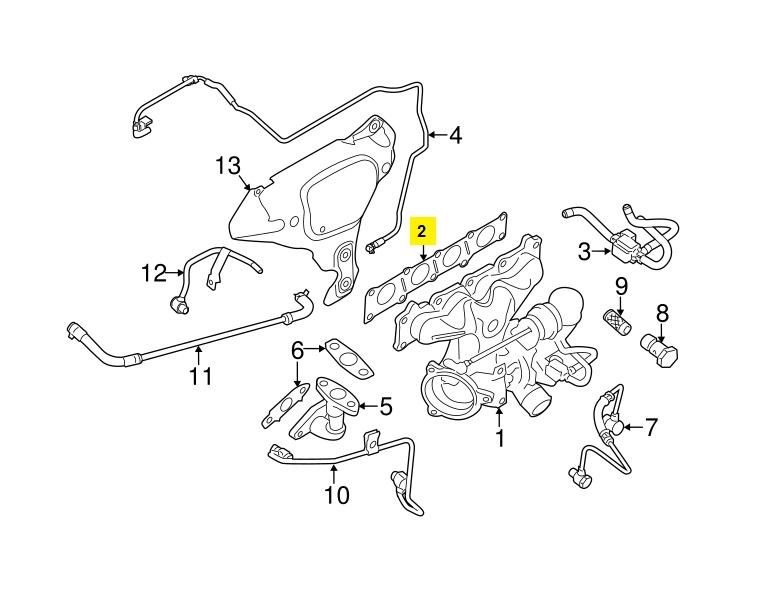 IMS GENUINE RANGE ROVER GASKET TURBO LR025852- RANGE ROVER EVOQUE L538 ...