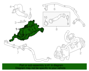 IMS GENUINE RANGE ROVER EGR COOLER LEFT HAND SIDE LR069681-RANGE ROVER ...