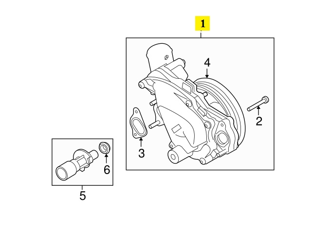 IMS GENUINE RANGE ROVER WATER PUMP LR073711-RANGE ROVER VOGUE SPORT ...