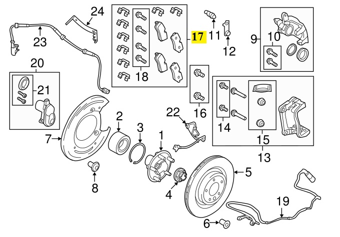 IMS GENUINE RANGE ROVER BRAKE PAD REAR LR079910-RANGE ROVER VOGUE SPORT ...