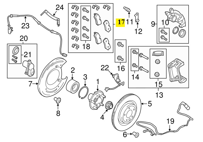 IMS GENUINE RANGE ROVER BRAKE PAD REAR LR079935-RANGE ROVER VOGUE SPORT ...