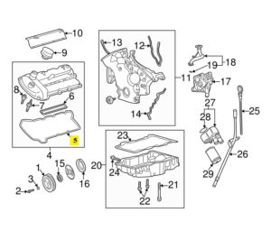 IMS GENUINE JAGUAR NEW RIGHT CAMSHAFT COVER GASKET XR851930 - JAGUAR S ...